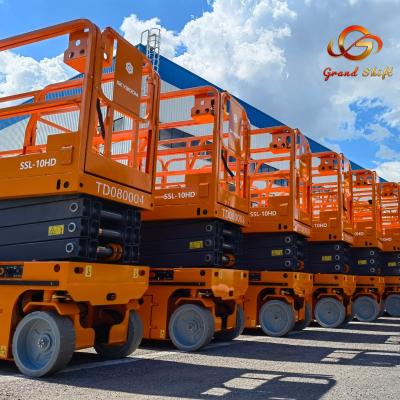 China Collision Avoiding Design SSL-10HD Scissor Lift Aerial Work Platform 360kg Payload Electric Drive for sale