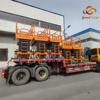 China SSL-14HD Scissor Lift Aerial Work Platform Automatic Self Brake System Collision Avoiding Design 260kg Payload for sale