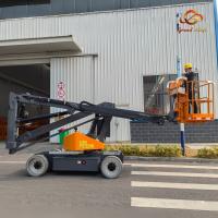 China SAL-12EJ Articulating Boom Lift Aerial Work Platform 215 KG Standard Load Electric Drive Smart Design for sale