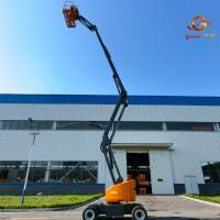 China SAL-18EJ Articulating Boom Lift Aerial Work Platform 250 KG Standard Load Electric Power Middle Lifting Boom for sale