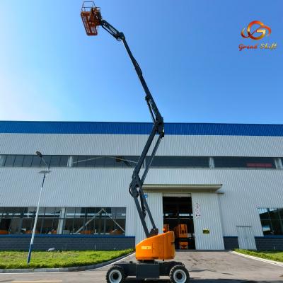 China SAL-16EJ Articulating Boom Lift Aerial Work Platform 250 KG Standard Load Electric Drive Flexible Moving for sale