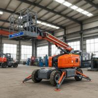 China STL-19EJ Telescopic Boom Lift Industrial Aerial Platform 250KG Load Four Wheel Drive for sale