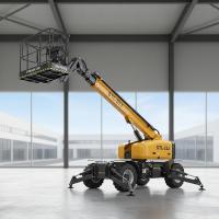 China STL-22J Telescopic Boom Lift Aerial Work Platform 300 460KG Load Four Wheel Drive for sale