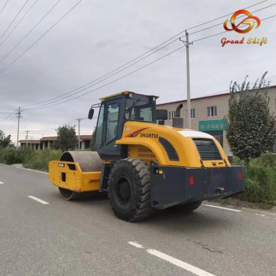 China Second Hand SHANTUI SR22M-C5 22ton Road Roller Compactor Dual Frequency 40KW Engine for sale