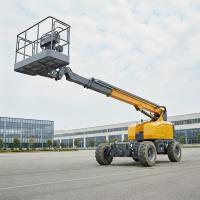 China STL-19J Telescopic Boom Lift Aerial Work Platform 50KG Load and Hydraulic Automatic Leveling for sale