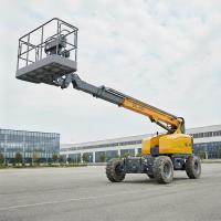 China STL-19J Telescopic Boom Lift Aerial Work Platform 50KG Load and Hydraulic Automatic Leveling for sale