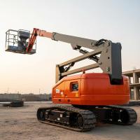China STL-19JC Crawler Belt Drive Telescopic Boom Lift Aerial Work Platform 250KG Standard Load for sale
