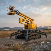 China STL-22JC Crawler Chassis Telescopic Boom Lift with Automatically Self Leveling System for sale