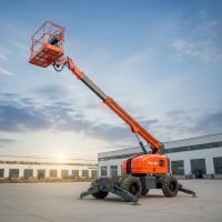China STL-22J Telescopic Boom Lift Aerial Work Platform 300 460KG Load Four Wheel Drive for sale
