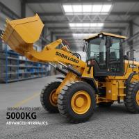 China Four Wheel Wheel Loader with 5000kg Rated Load and Advanced Hydraulic System for sale