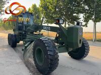 China Second-Hand XCMG GR215 Motor Grader 160 kW Comins Engine 5-25 Tires 3965X610 mm Blade for sale