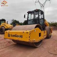 China Second Hand LIUGONG CLG6622E 22 Ton Single Drum Roller with Dual Frequency Vibration 40 kW Engine for sale