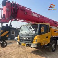 China Used SANY STC250 Model 25 Ton Truck Crane with 5 Section Boom Mobile Crane for sale