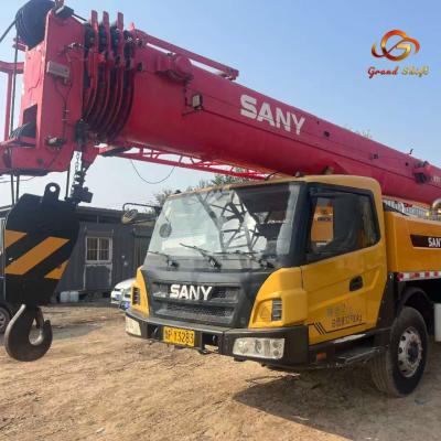 China Used SANY STC250 Model 25 Ton Truck Crane with 5 Section Boom Mobile Crane for sale