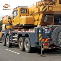 China Used XCMG XCT80L6-1 80 Ton Truck Crane with 47.5m 6-Section U-Shaped Boom for sale