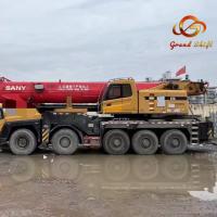 China Truck crane used SANY STC1000T7 100 Ton Truck Crane with 64m 7-Section Boom and Intelligent Load Moment Limiter for sale