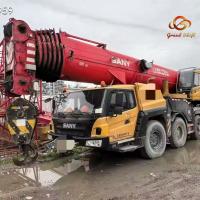 China Truck crane used SANY STC1000T7 100 Ton Truck Crane with 64m 7-Section Boom and Intelligent Load Moment Limiter for sale