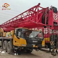 China Used SANY STC1000C5-5 100 Ton Truck Crane with 58m Boom and Intelligent Load Monitoring for sale