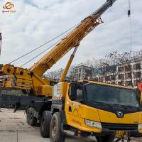 China Used XCMG 5485 80 Ton Truck Crane Used with Intelligent Load Moment Limiter and 20T Counterweight for Heavy Lifting for sale