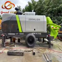China Zoomlion HBT80.16.174SU Trailer Mounted Concrete Pump 174 kW Diesel Engine for sale