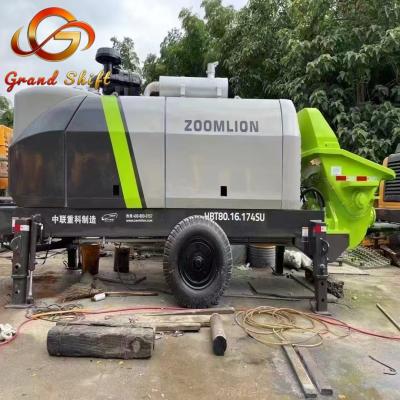 China Zoomlion HBT80.16.174SU Trailer Mounted Concrete Pump 174 kW Diesel Engine for sale