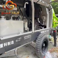 China Zoomlion HBT80.16.174SU Trailer Mounted Concrete Pump 174 kW Diesel Engine for sale