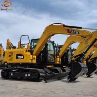 China TZ80 New Crawler Hydraulic Excavator with 7800kg Operating Weight, 46.2kW Rated Power, and 0.34m³ Bucket Capacity for sale