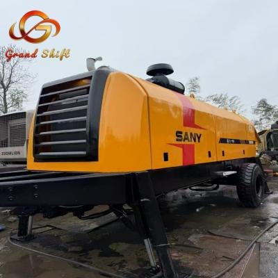 China SANY HBT80.18 Diesel Trailer Mounted Concrete Pump with 80m³/h Output 18 MPa Pressure for sale