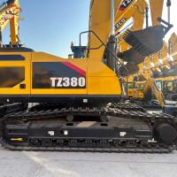 China New Excavator TZ380 40 Ton High Efficiency Hydraulic Crawler Excavator For Landscaping With 240Kw Power for sale