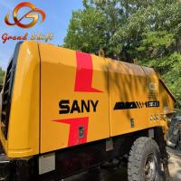 China SANY HBT60.13 Electric Trailer Mounted Concrete Pump 13MPa Pressure  75kW Electric Motor for sale
