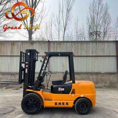 China Hangcha H3s 3.5 Ton Diesel Forklift With Grand Shift Transmission And Cums Diesel Engine for sale