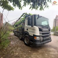 China Zoomlion 56m Boom Pump Truck with 180 m³/h Output and Scania P450 Chassis for sale