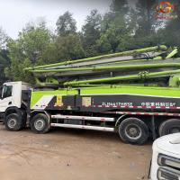 China Zoomlion 56m Boom Pump Truck with 180 m³/h Output and Scania P450 Chassis for sale
