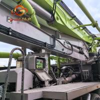 China Used Zoomlion 43X-5RZ Concrete Pump Truck with 43m Boom, 606 Pump Working Hours, and Twin-Cylinder Hydraulic Pump for sale