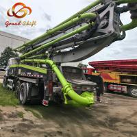 China Used Zoomlion 43X-5RZ Concrete Pump Truck with 43m Boom, 606 Pump Working Hours, and Twin-Cylinder Hydraulic Pump for sale