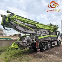 China Used Zoomlion 43X-5RZ Concrete Pump Truck with 43m Boom, 606 Pump Working Hours, and Twin-Cylinder Hydraulic Pump for sale
