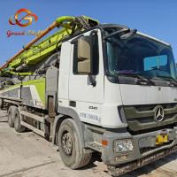 China 2017 Used Zoomlion 47m Boom Concrete Pump Truck on Mercedes-Benz Actros 3341 Chassis with Low Working Hours for sale