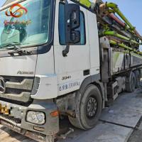 China 2017 Used Zoomlion 47m Boom Concrete Pump Truck on Mercedes-Benz Actros 3341 Chassis with Low Working Hours for sale