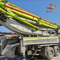 China 2017 Used Zoomlion 47m Boom Concrete Pump Truck on Mercedes-Benz Actros 3341 Chassis with Low Working Hours for sale