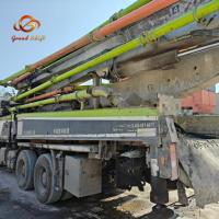 China 2017 Used Zoomlion 47m Boom Concrete Pump Truck on Mercedes-Benz Actros 3341 Chassis with Low Working Hours for sale