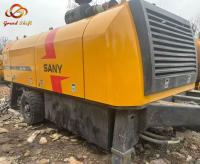 China SANY HBT9028CH  Diesel Trailer Mounted Concrete Pump with 2 × 180 kW rated power for sale