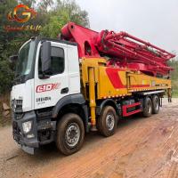 China Used 2020 SY 62m Concrete Pump Truck with 61.1m Vertical Reach 180 m³/h Output on Mercedes-Benz Chassis for sale