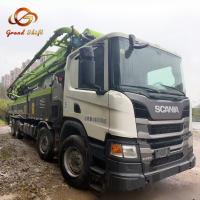 China Used Zoomlion ZLJ5350THBSE 52m Boom Concrete Pump Truck with Scania P410 Chassis and 180 m³/h Output for sale