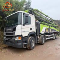 China Used Zoomlion ZLJ5350THBSE 52m Boom Concrete Pump Truck with Scania P410 Chassis and 180 m³/h Output for sale