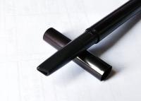 China ABS Plastic Black Auto Eyebrow Pencil Double End No Leakage 140mm Long for sale