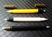 China PP Waterproof Plastic Eyeliner Pencil Airtight Double Head Silk Printing for sale