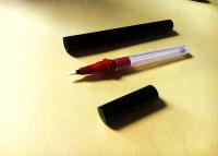 China New Waterproof ABS Liquid Eyeliner Pencil , Empty Eyeliner Pencil With Steel Beads for sale