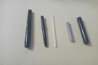 China Black / Pink Lipstick Pencil Packaging Beautiful Shape ABS Plastic Material for sale