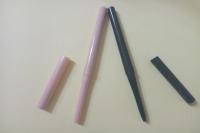 China Black / Pink Lipstick Pencil Packaging Beautiful Shape ABS Plastic Material for sale