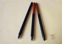 China Self Sharpening Auto Eyeliner Pencil Plastic Tubes Slim Shape Red Color for sale